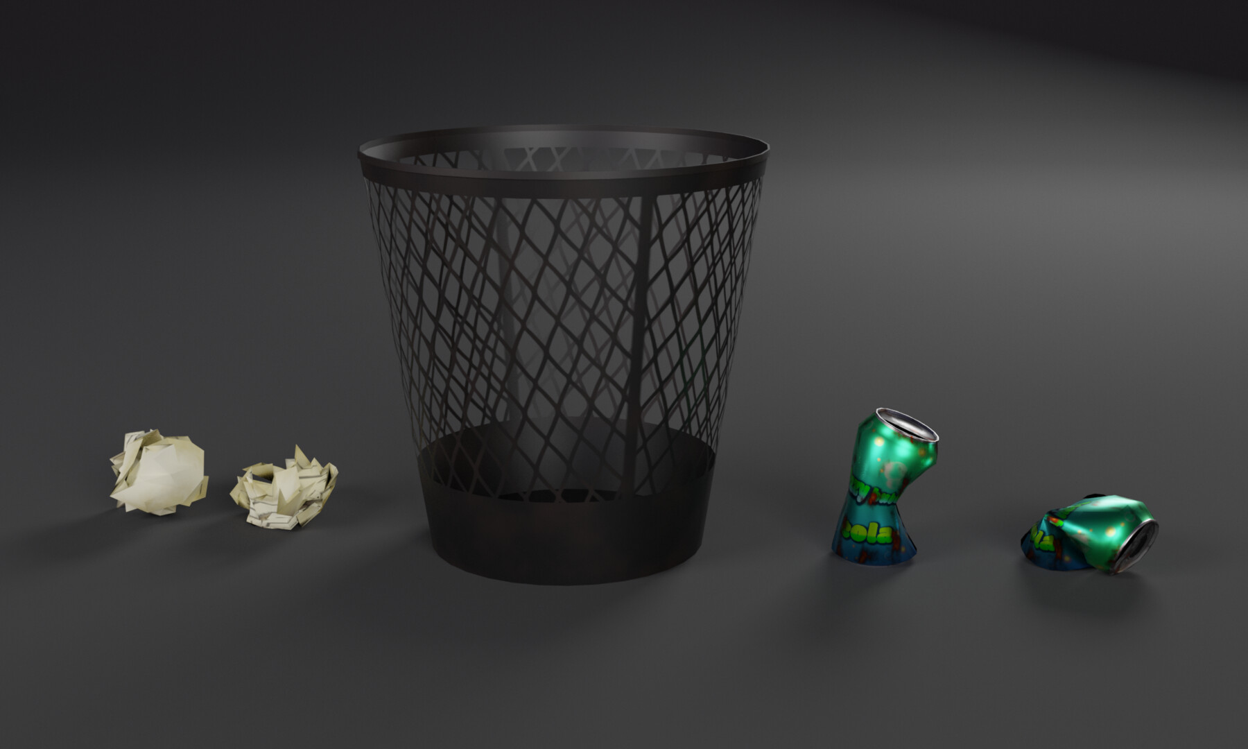 ArtStation - Trash Bin | Game Assets