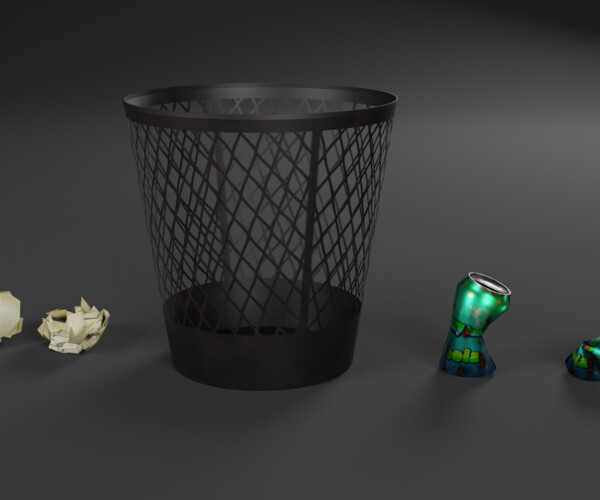 ArtStation - Trash Bin | Game Assets