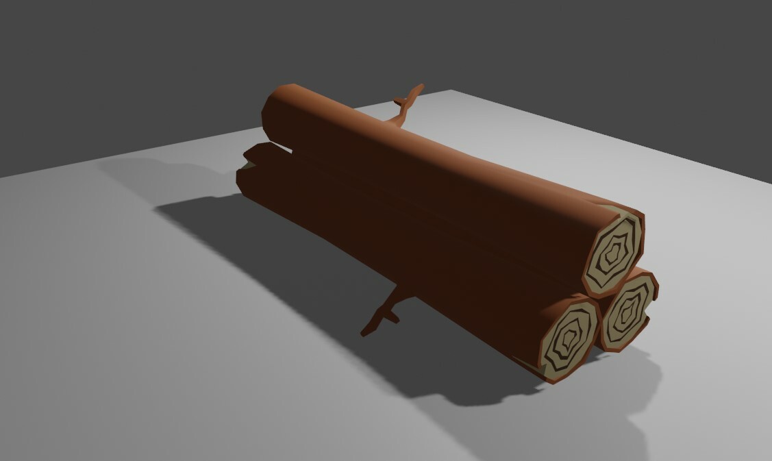 ArtStation - Tree Trunk - Cartoon - Tronco de Arvore Low-poly 3D model ...