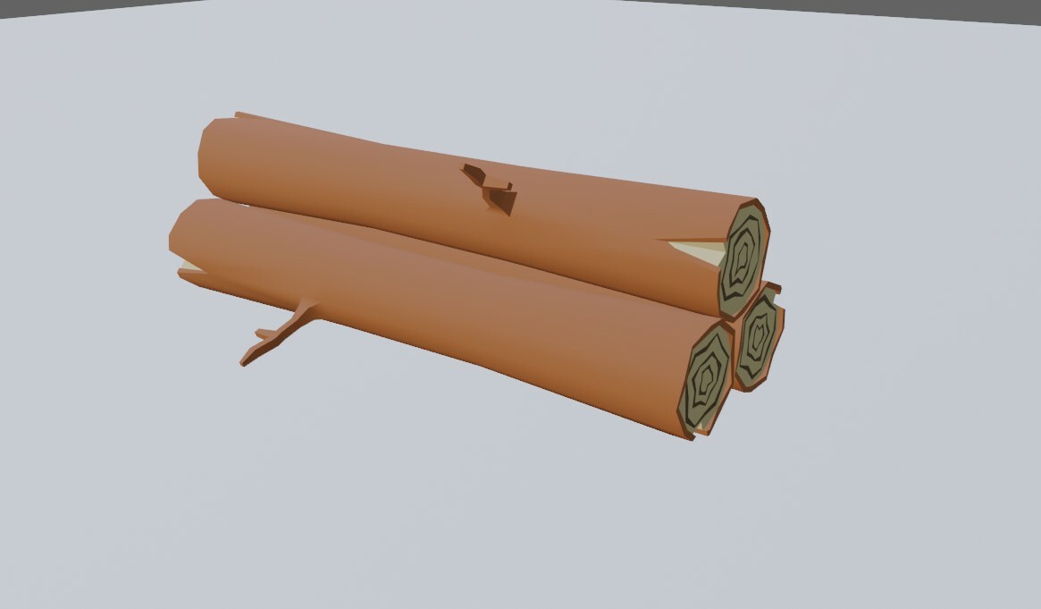 ArtStation - Tree Trunk - Cartoon - Tronco de Arvore Low-poly 3D model ...