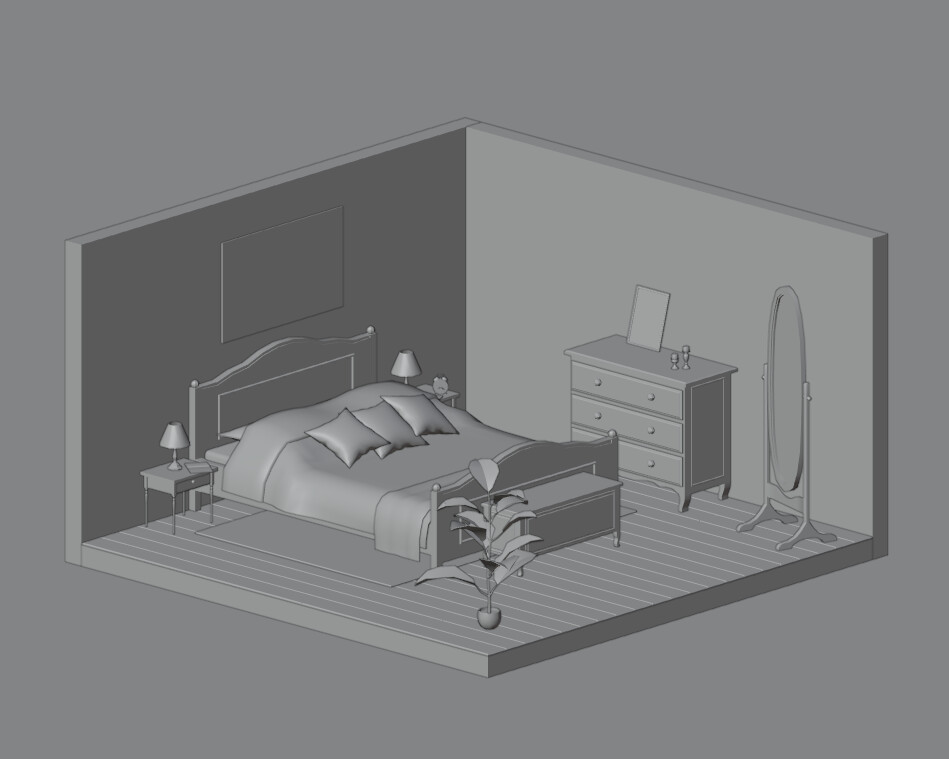 ArtStation - Bedroom | Game Assets