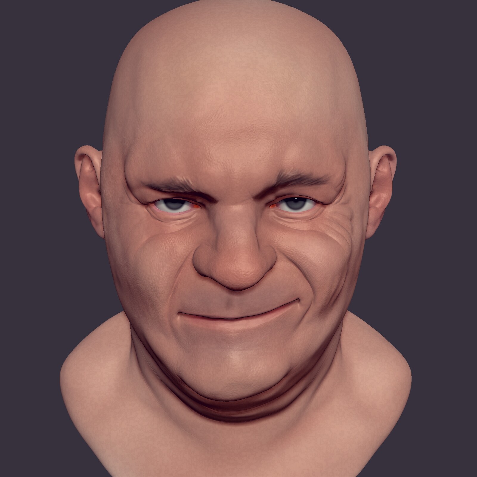 ArtStation - fat man smiling model with animation in Zbrush (STL & ZPR ...