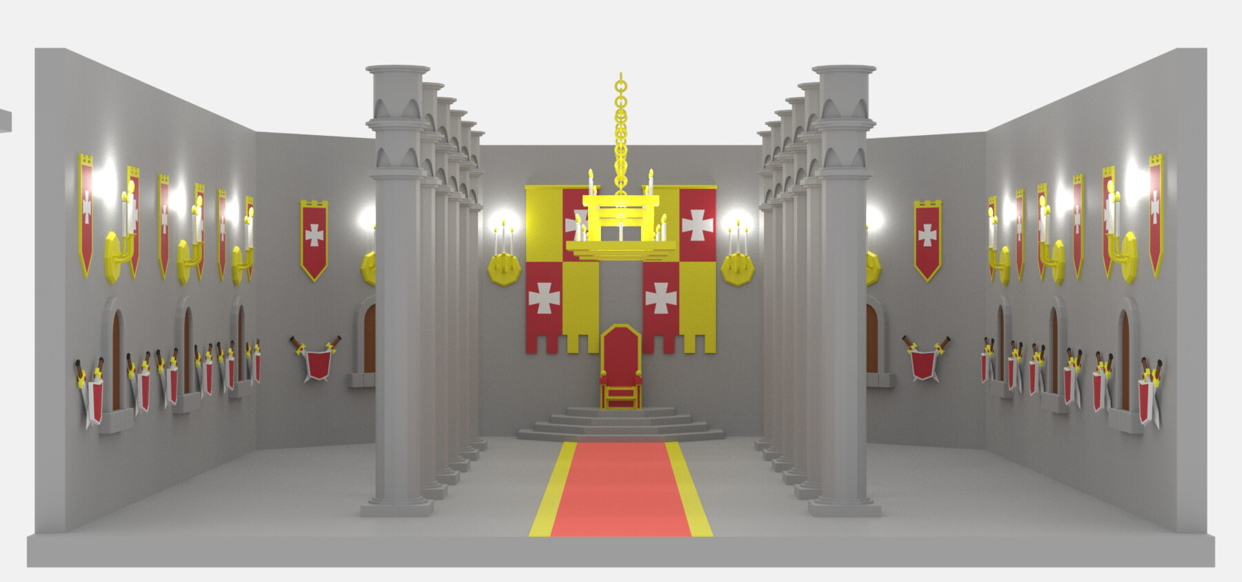 ArtStation - Cartoon Castle Throne Room | Resources