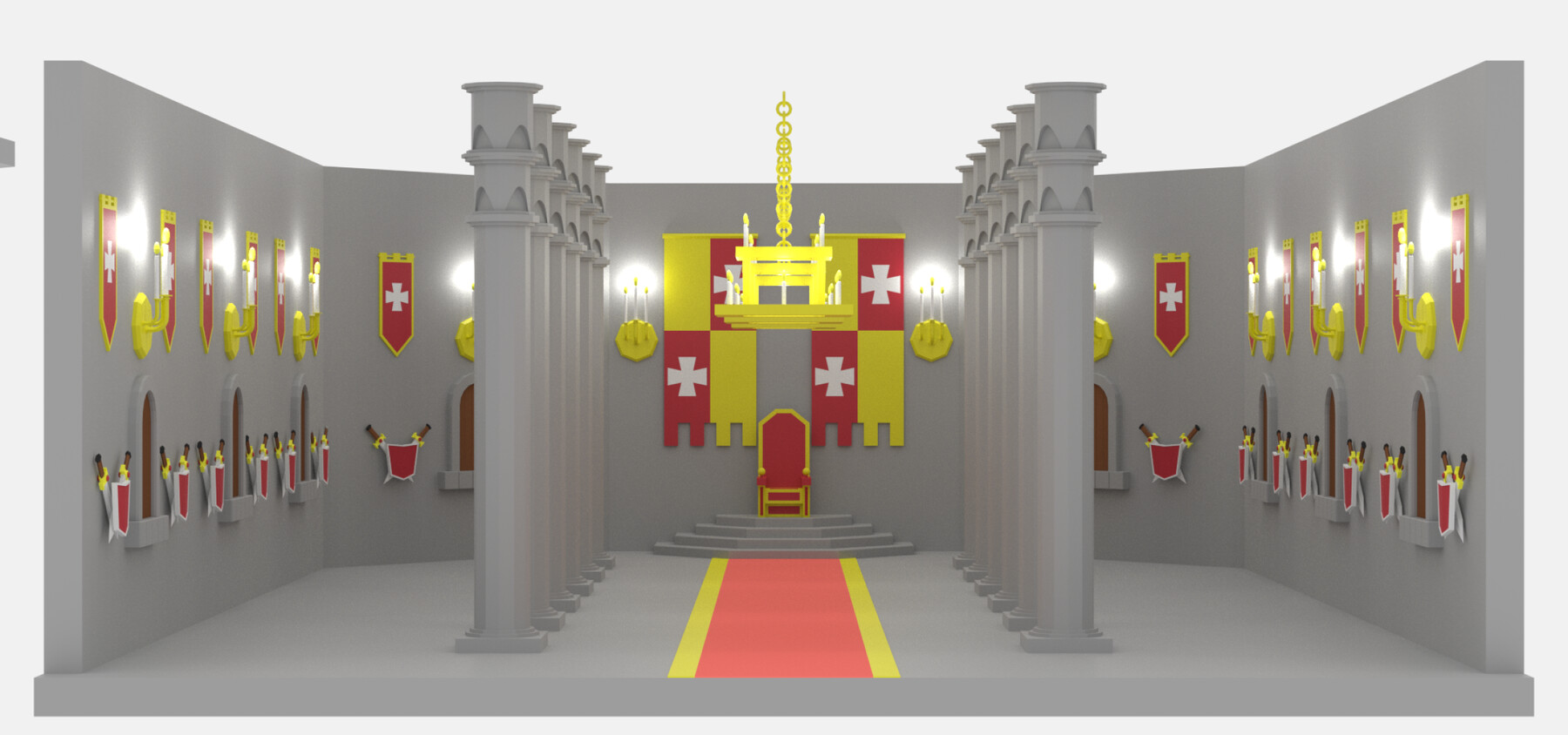 ArtStation - Cartoon Castle Throne Room | Resources
