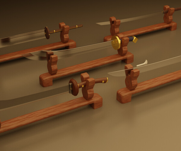ArtStation - 15 Japanese Swords Pack | Game Assets