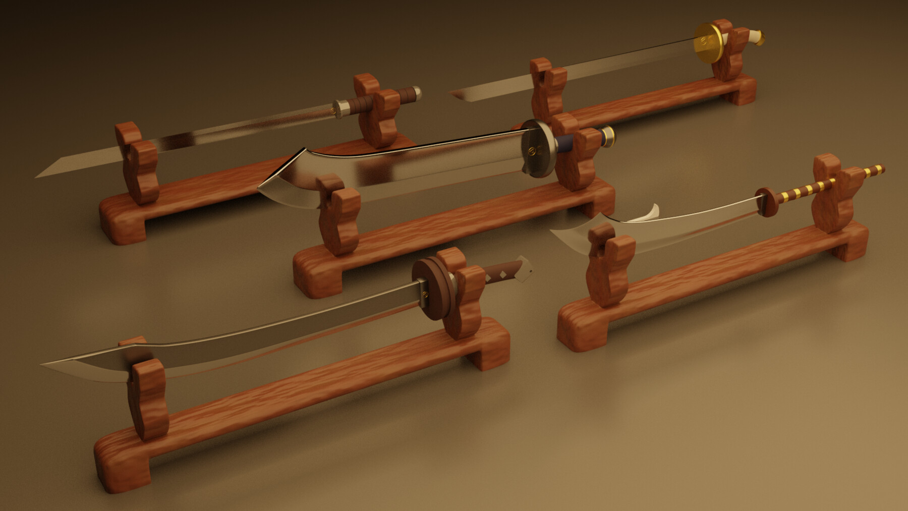 ArtStation - 15 Japanese Swords Pack | Game Assets