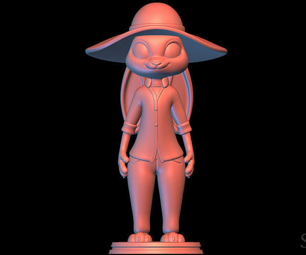 ArtStation - Judy Hopps Farmer - Zootopia 3D print model | Artworks