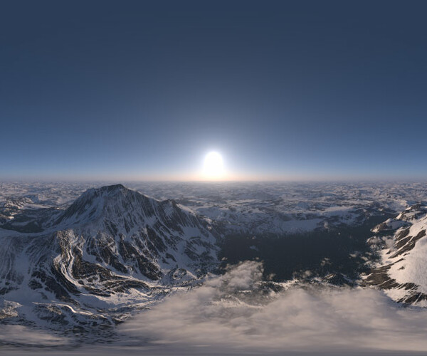 ArtStation - Map #32k042 Sunset Mountains @ 6,000 feet | Resources
