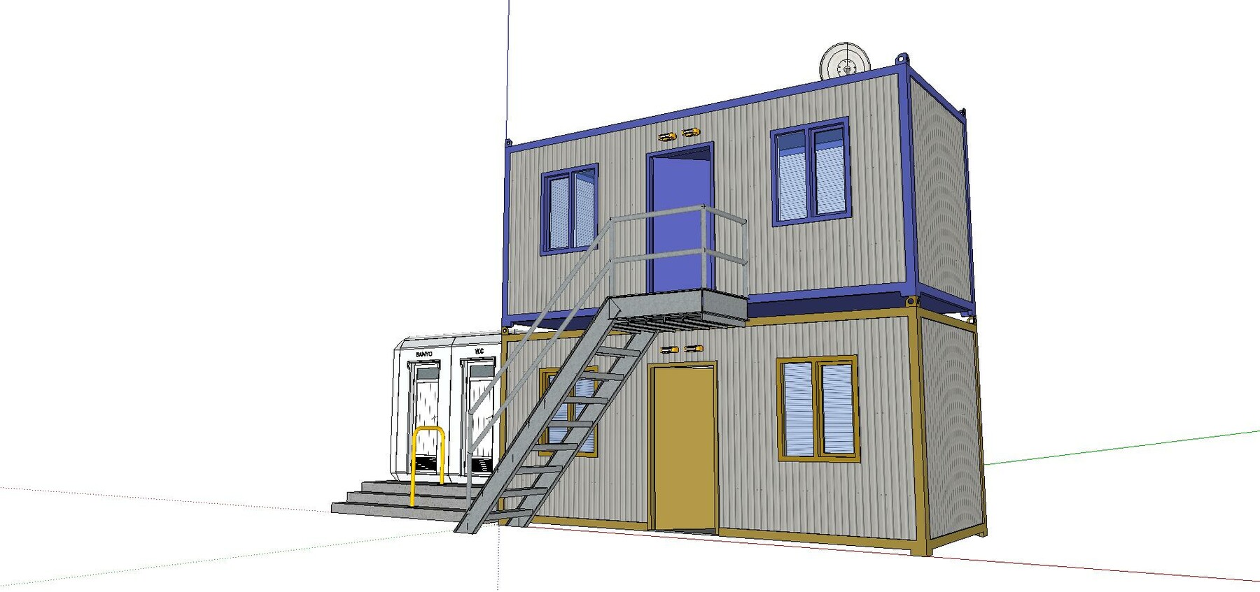 ArtStation - City Simple Art Building-Container-027 | Resources