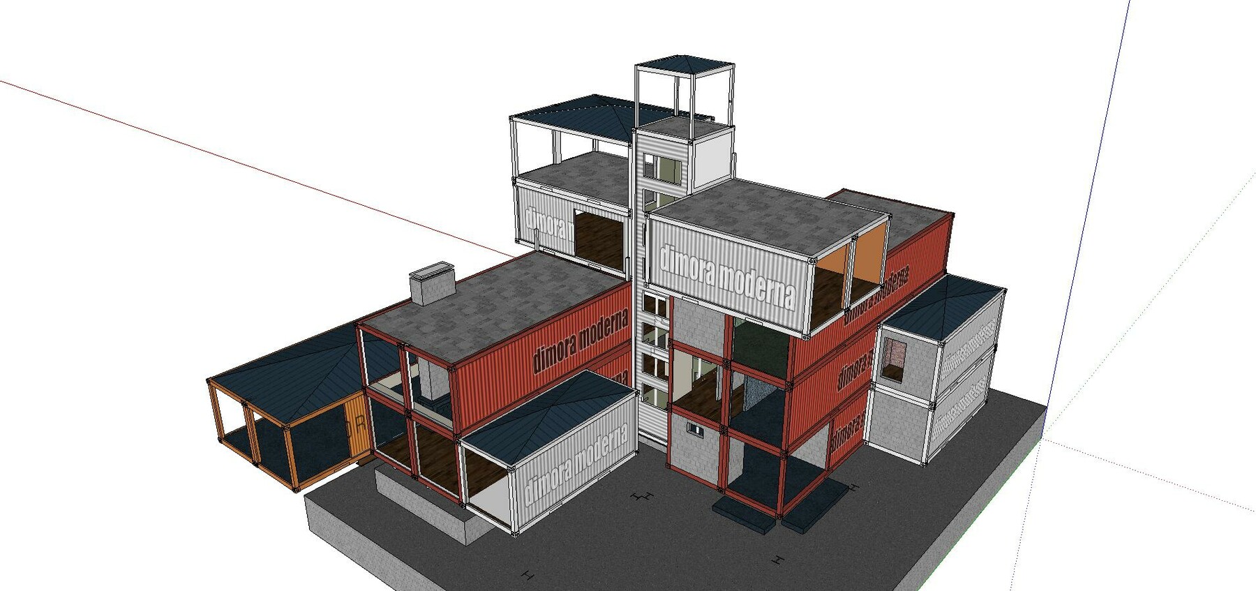 ArtStation - City Simple Art Building-Container-036 | Resources