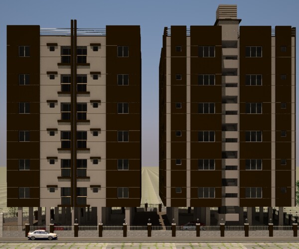 ArtStation - Residential Day View | Resources