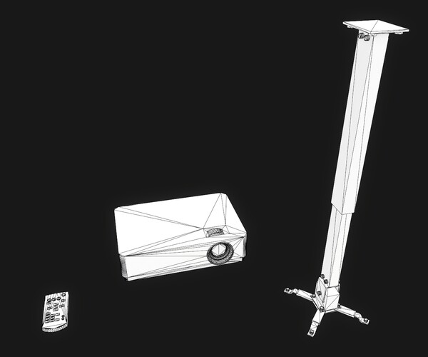 ArtStation - Projector and Screen | Game Assets