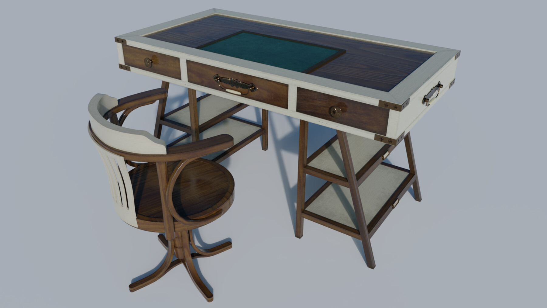 ArtStation - Navigator's Desk and Chair | Game Assets