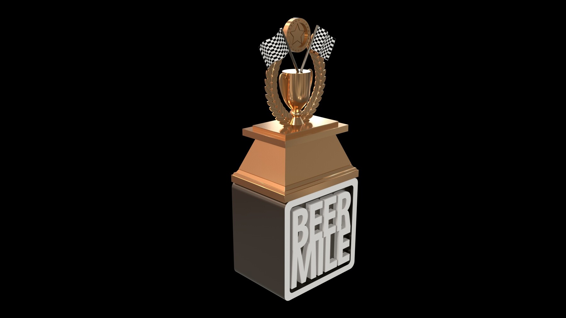 ArtStation - Beer Mile Trophy STL File 3D Print and 3D Model | Resources