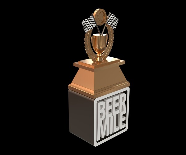ArtStation - Beer Mile Trophy STL File 3D Print and 3D Model | Resources