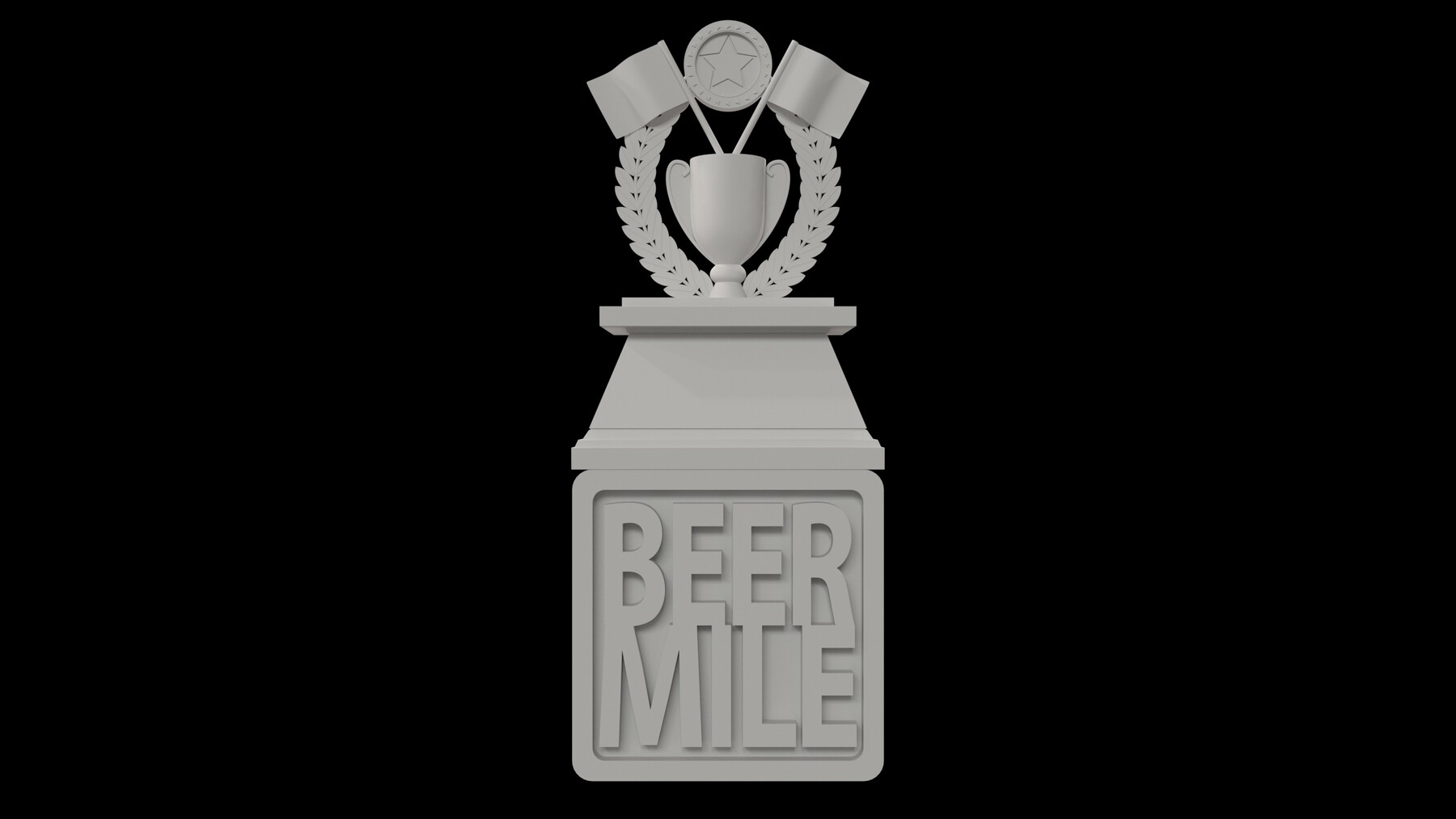 ArtStation - Beer Mile Trophy STL File 3D Print and 3D Model | Resources