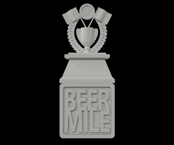 ArtStation - Beer Mile Trophy STL File 3D Print and 3D Model | Resources