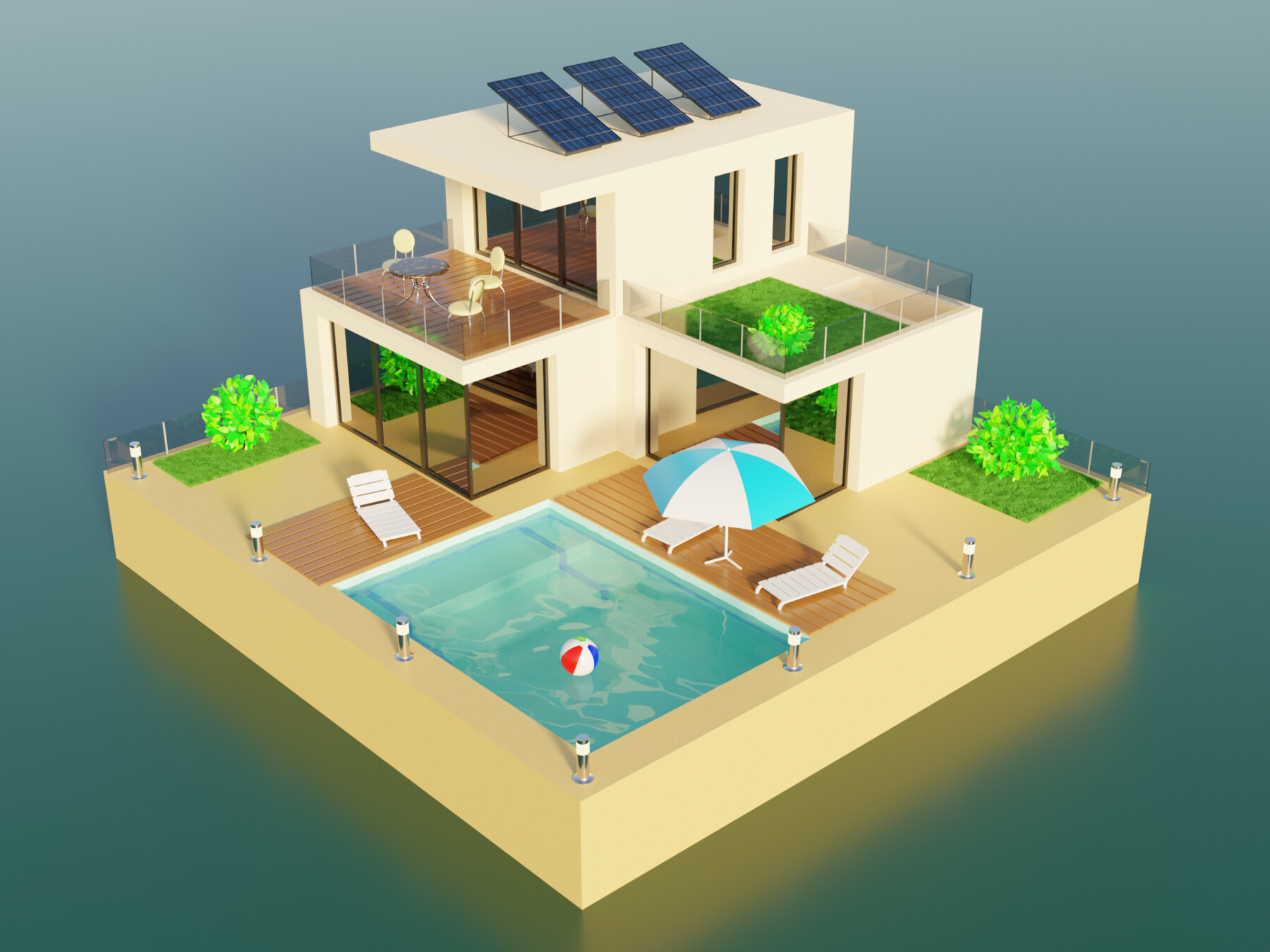ArtStation - Modern House Scene | Game Assets