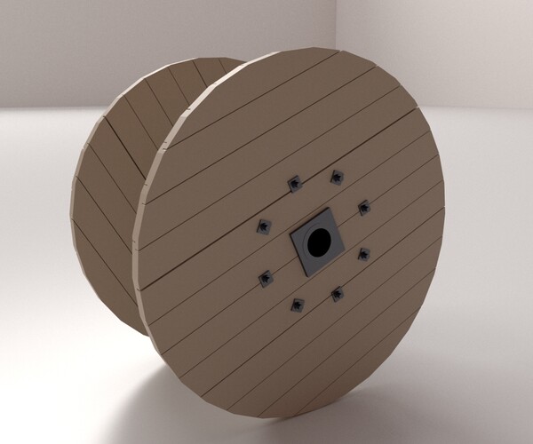 ArtStation - Cable Drum | Game Assets