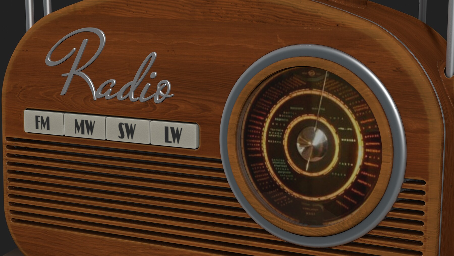 ArtStation - High Poly Vintage radio V2 | Resources