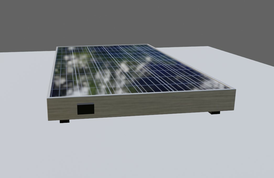 ArtStation - Solar Panel - Photovoltaic - Painel Low-poly 3D model ...