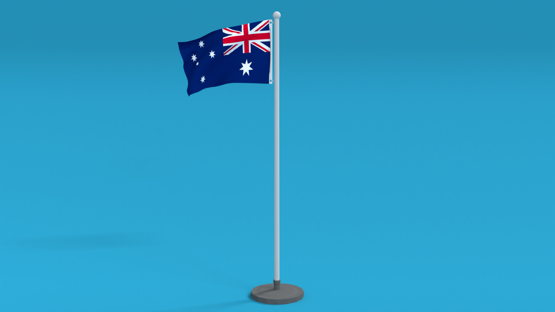 ArtStation - Low Poly Seamless Animated Australia Flag | Game Assets