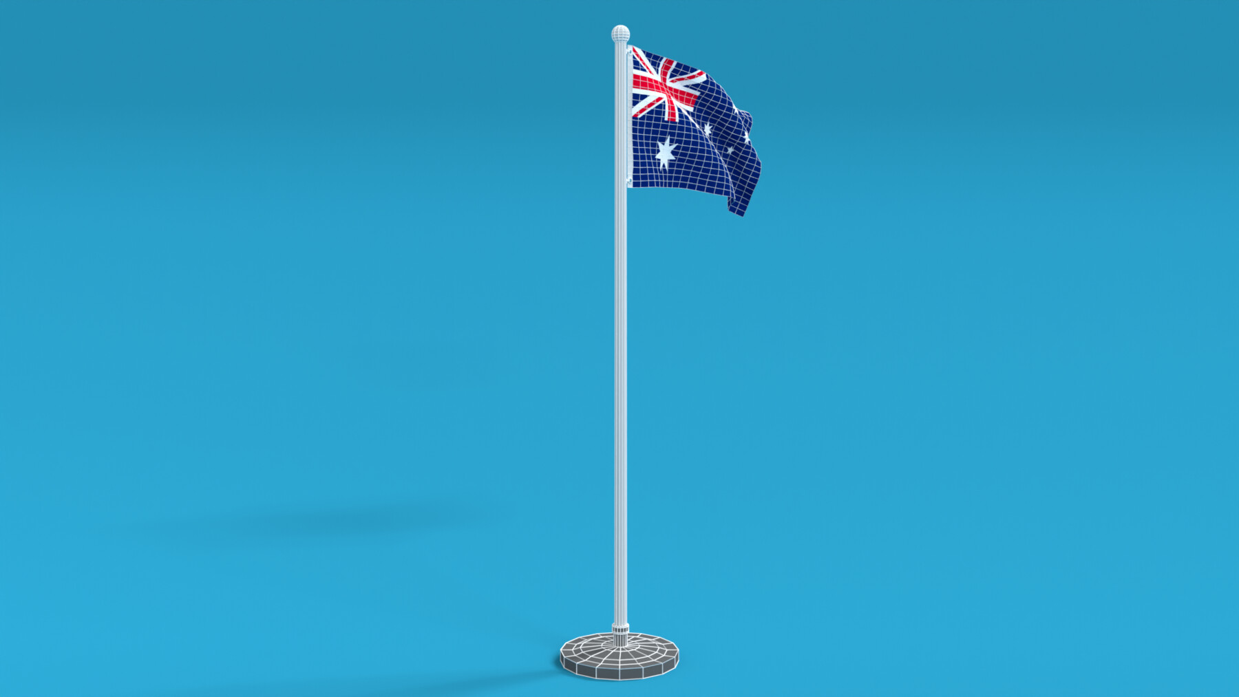 ArtStation - Low Poly Seamless Animated Australia Flag | Game Assets