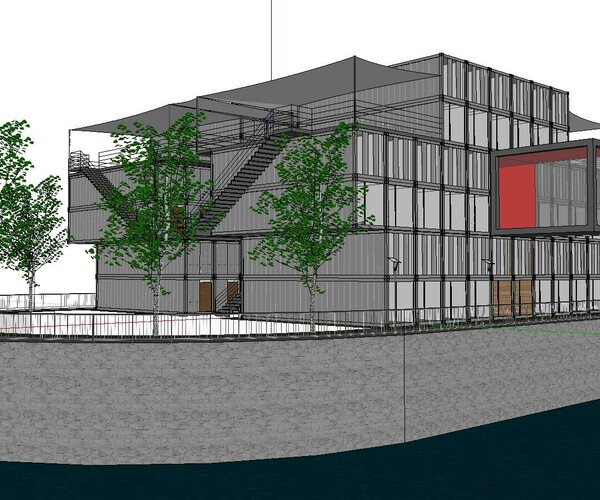 ArtStation - City Simple Art Building-Container-0122 | Resources