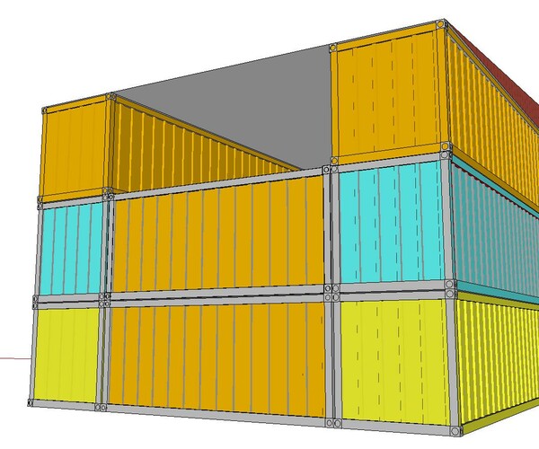 ArtStation - City Simple Art Building-Container-0266 | Resources
