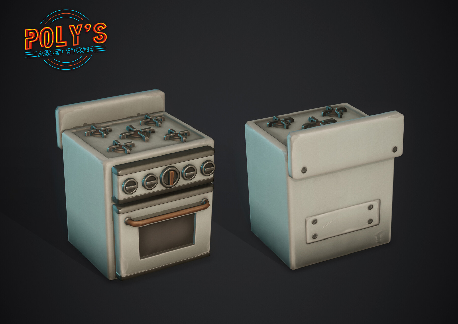 ArtStation - Kitchen Pack - Stylized low poly | Game Assets