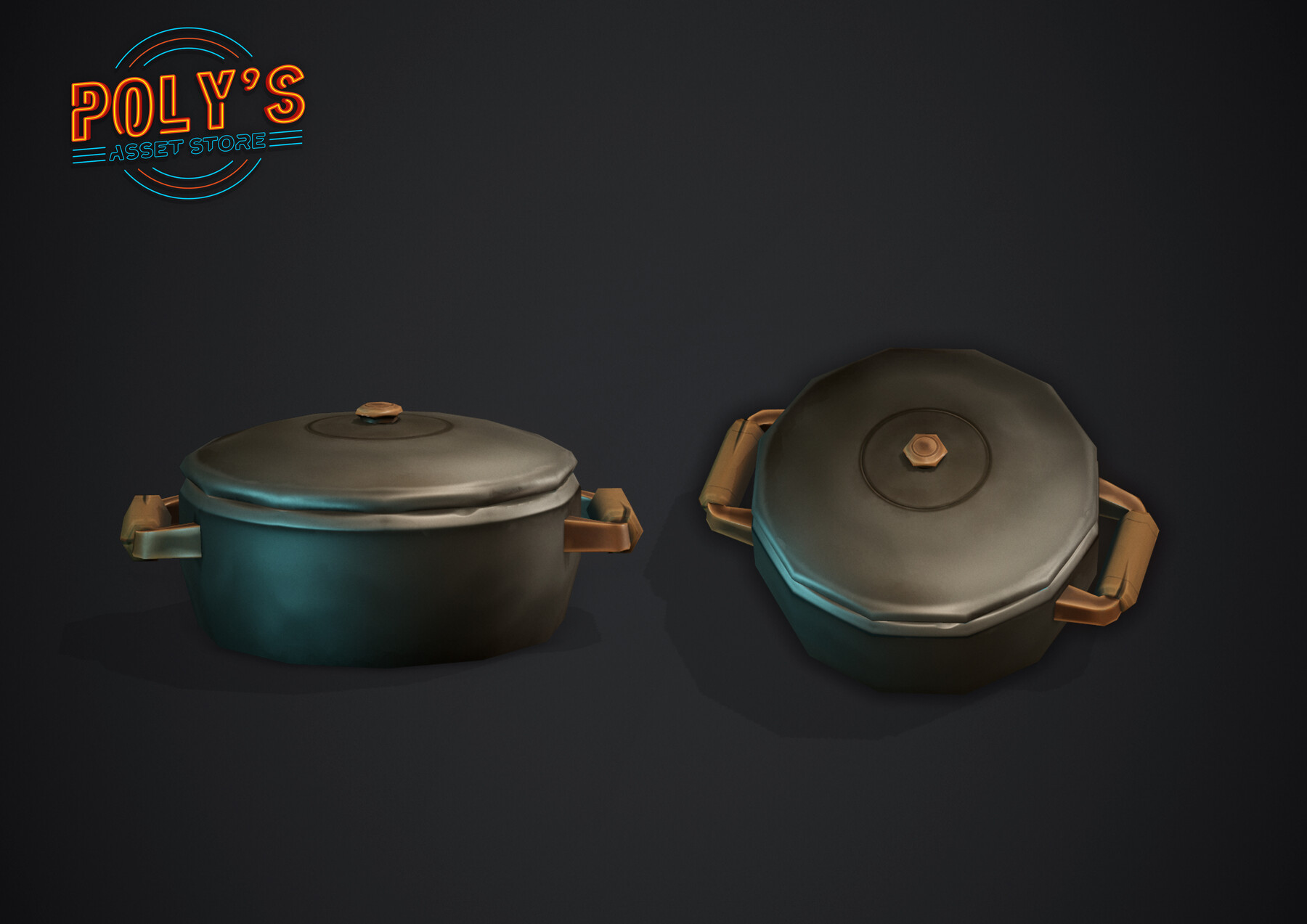 ArtStation - Kitchen Pack - Stylized low poly | Game Assets