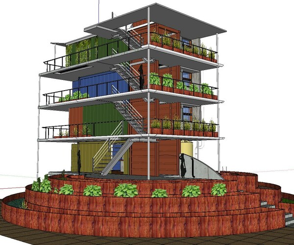 ArtStation - City Simple Art Building-Container-0234 | Resources