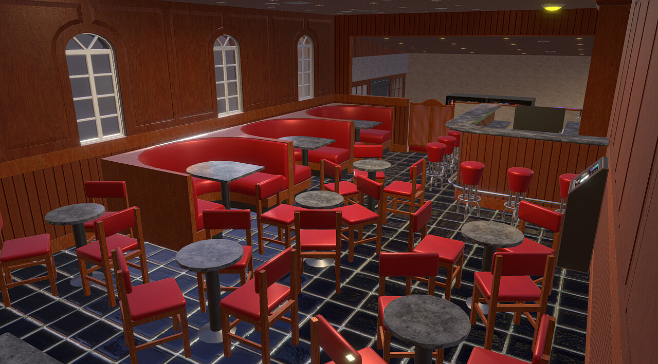 ArtStation - Bar / indoor skatepark / game lounge | Resources