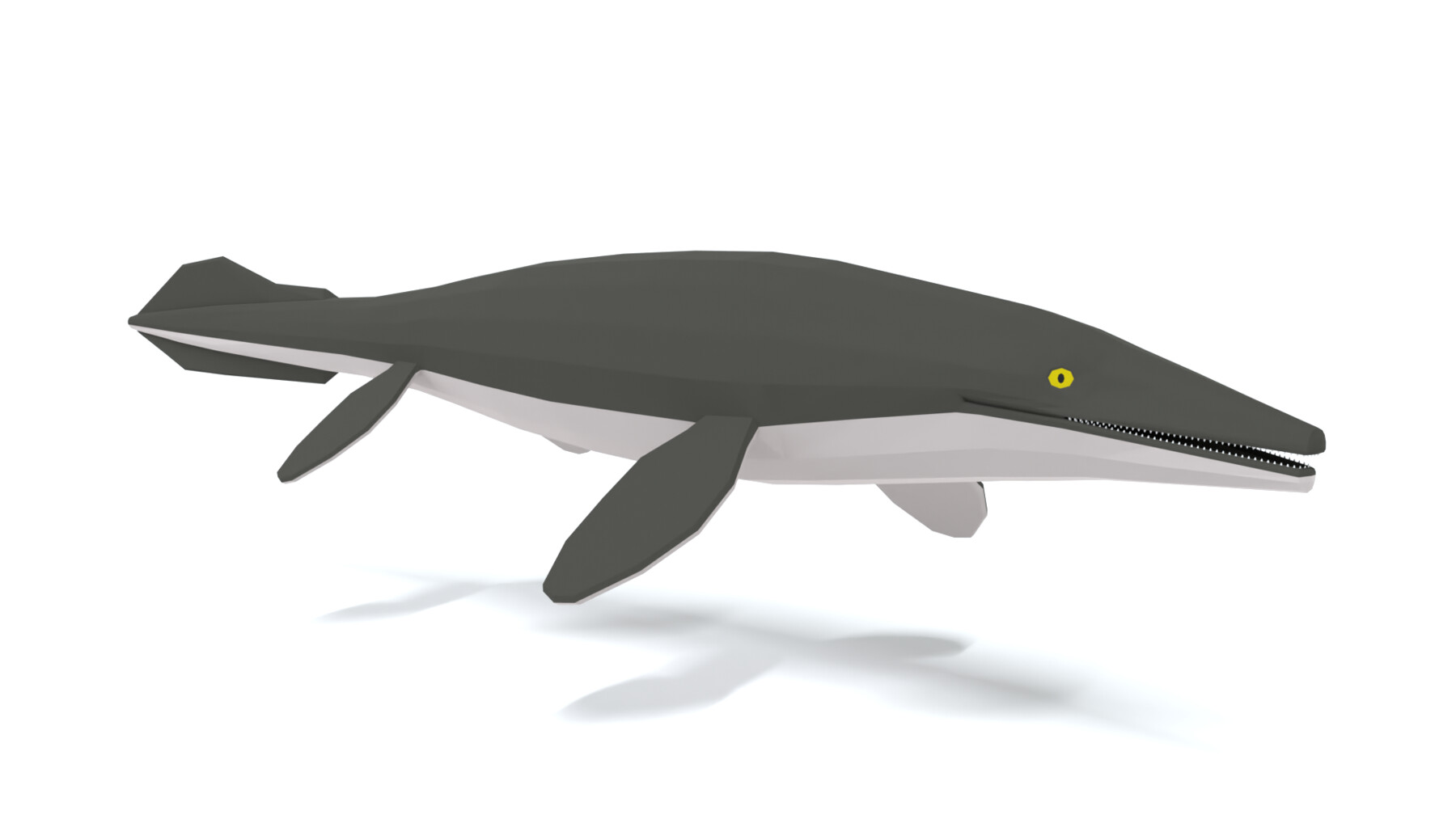 ArtStation - Low Poly Cartoon Tylosaurus | Game Assets