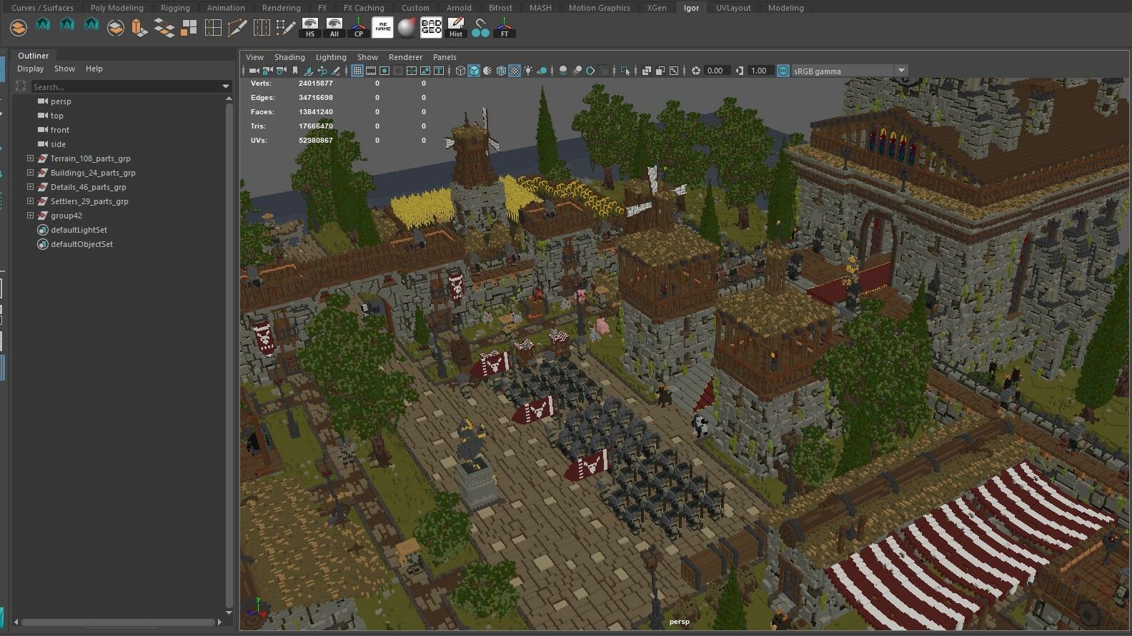 ArtStation - Voxel Orc Castle Asset | Game Assets