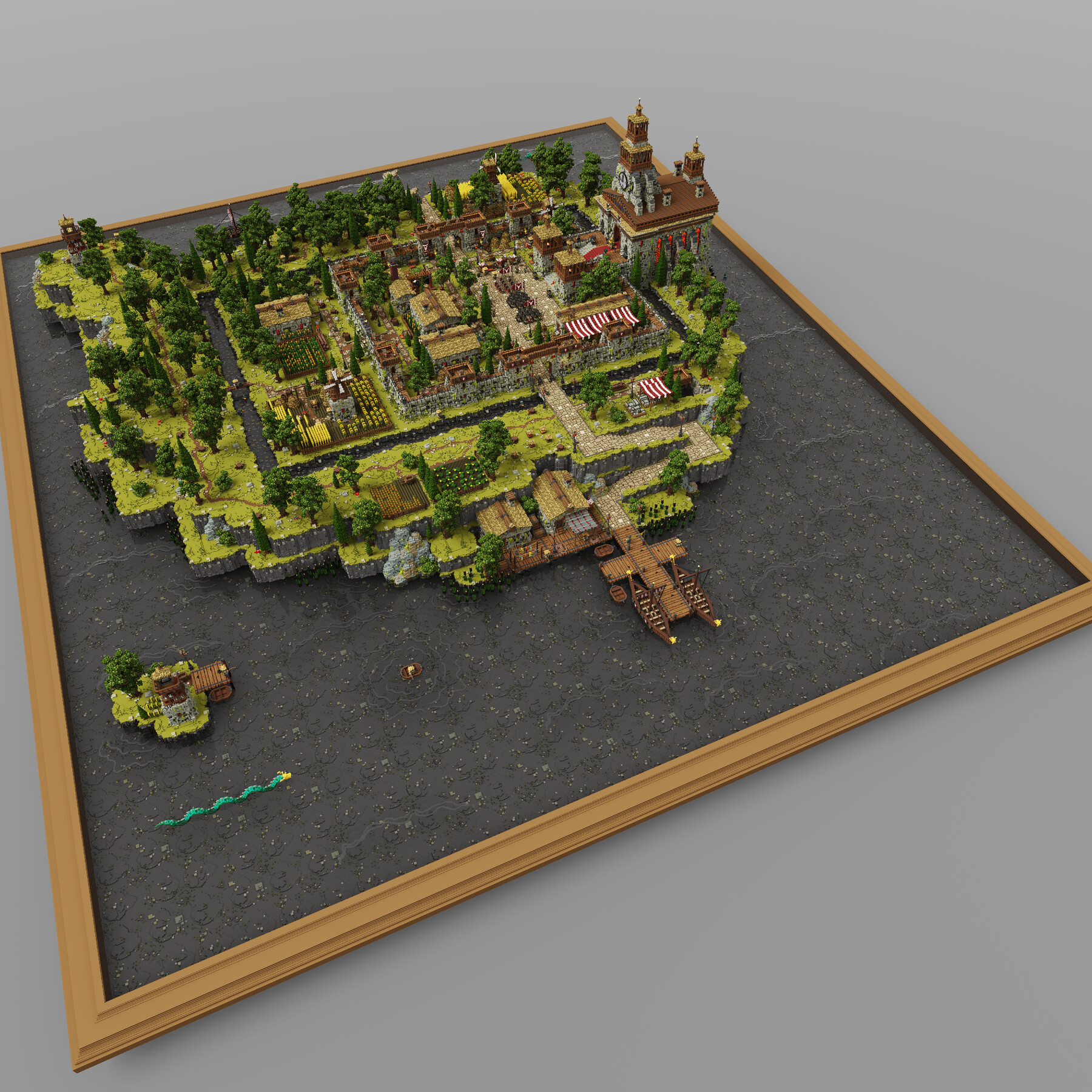 ArtStation - Voxel Orc Castle Asset | Game Assets