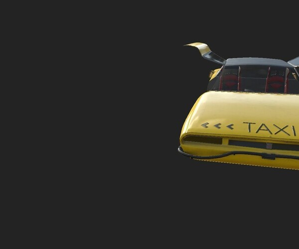 ArtStation - Scifi Flying Taxi Autonomous | Game Assets