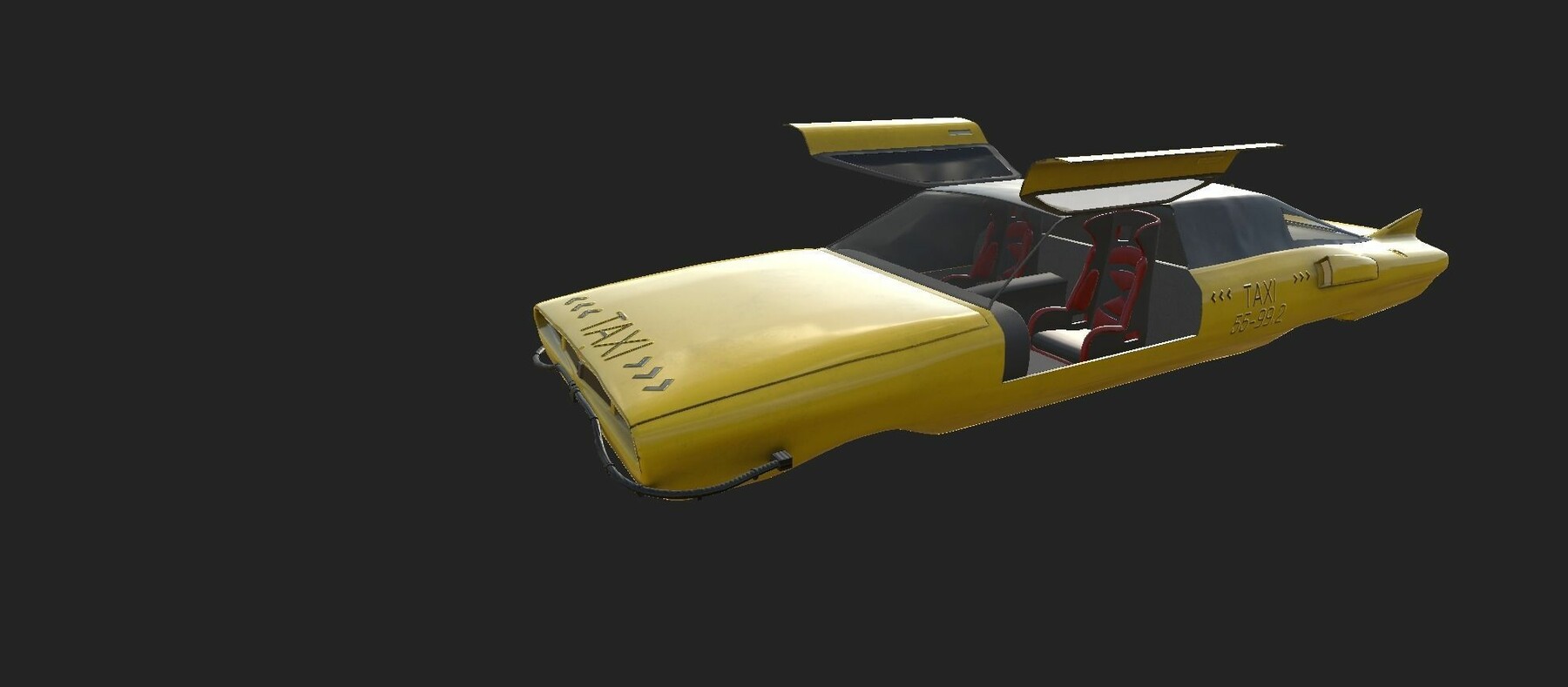 ArtStation - Scifi Flying Taxi Autonomous | Game Assets