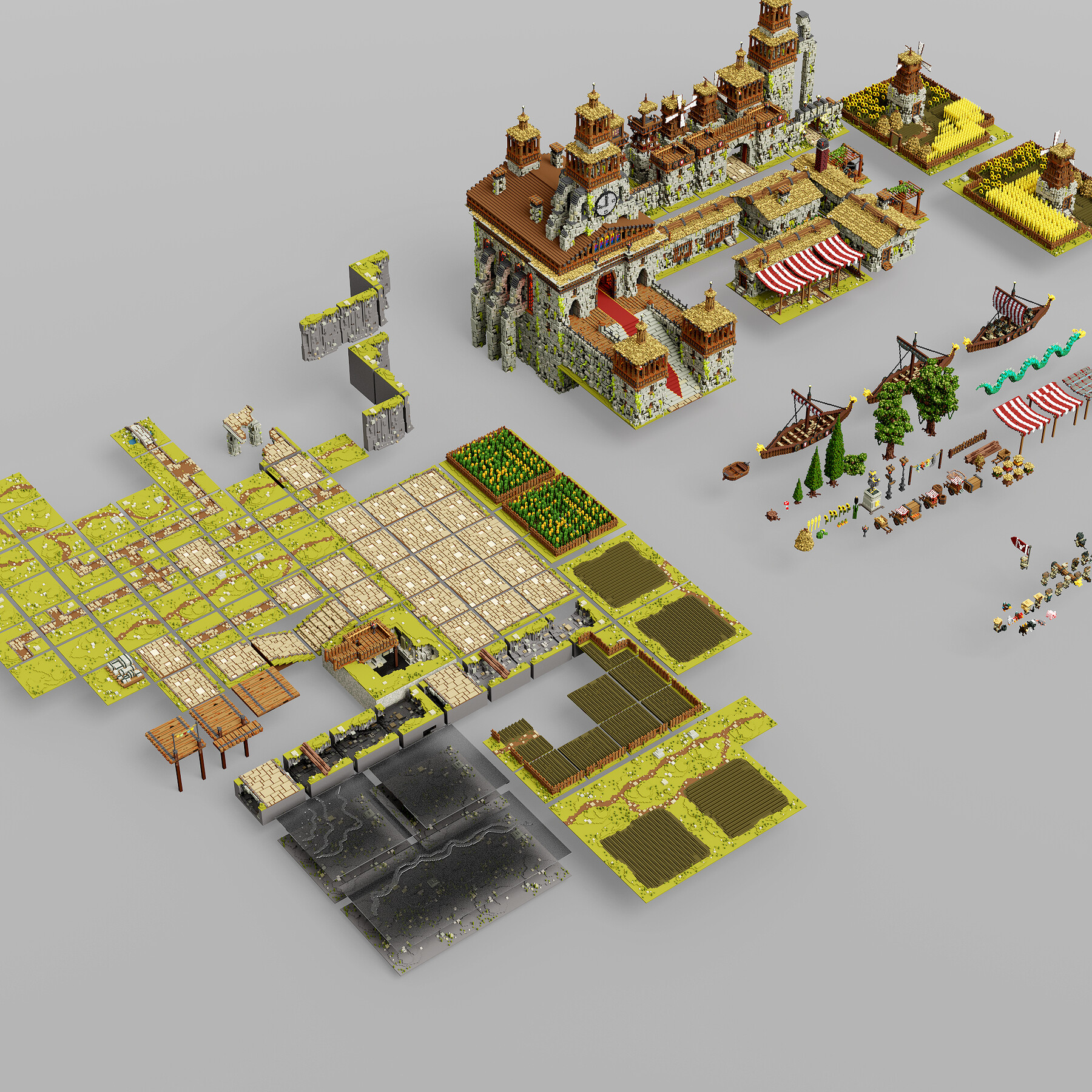 ArtStation - Voxel Orc Castle Asset | Game Assets