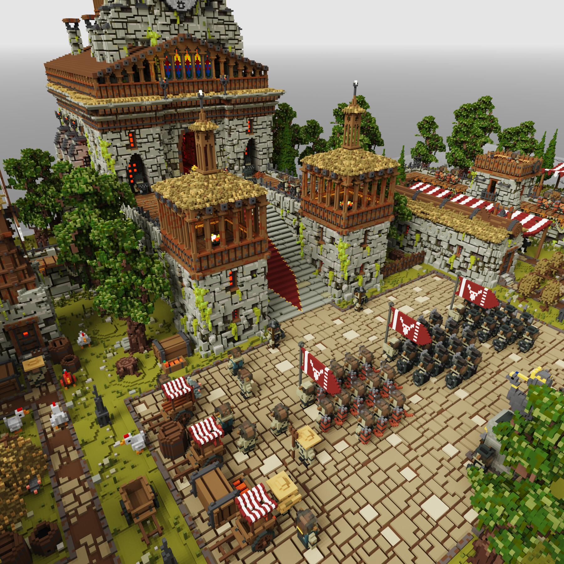 ArtStation - Voxel Orc Castle Asset | Game Assets