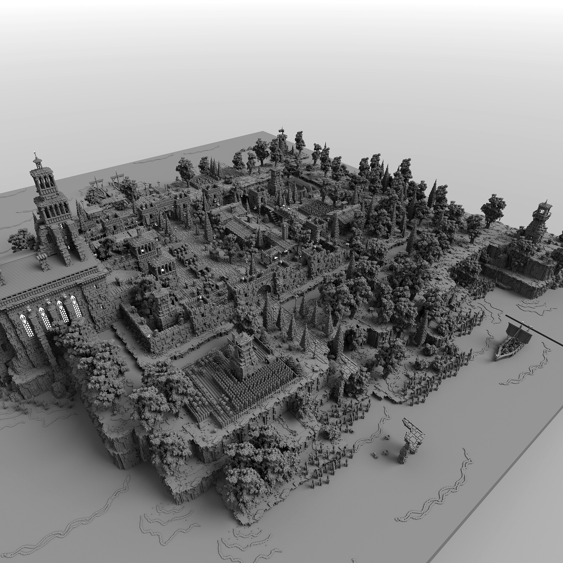 ArtStation - Voxel Orc Castle Asset | Game Assets