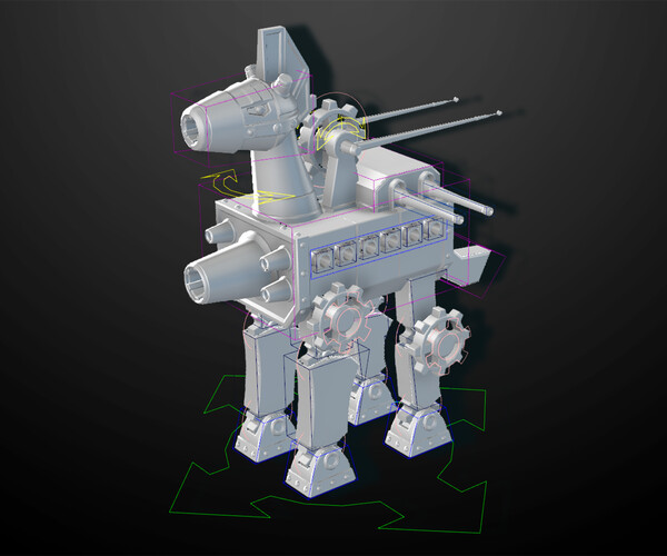 ArtStation - AncientTroiamon Model + Rig & Texture | Game Assets