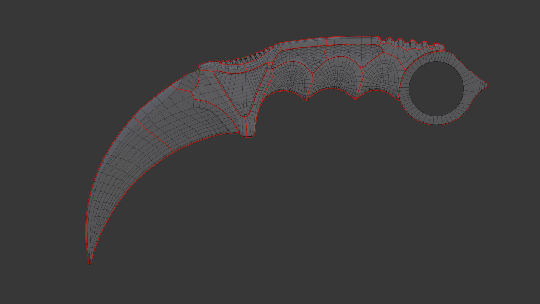 ArtStation - Karambit PBR low_poly game ready | Game Assets