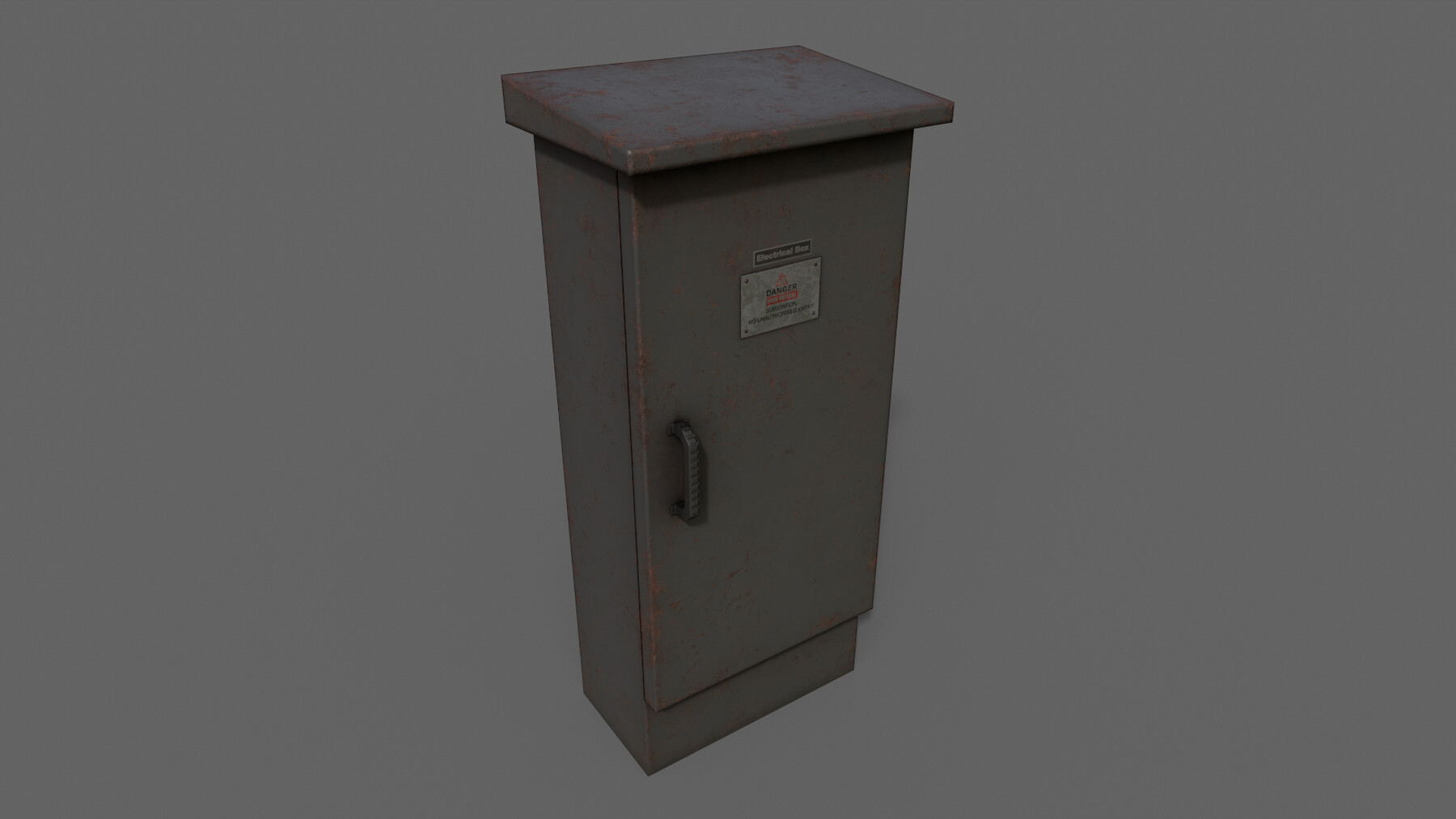 ArtStation - PBR Electric Box (Black) Ver.5 | Game Assets