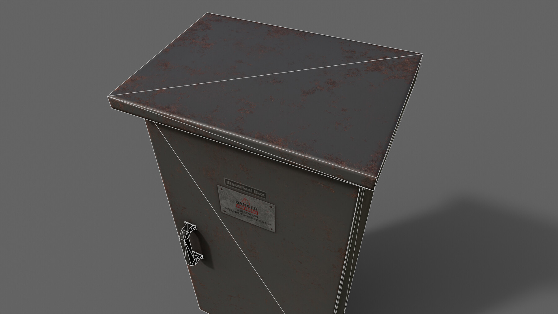 ArtStation - PBR Electric Box (Black) Ver.5 | Game Assets