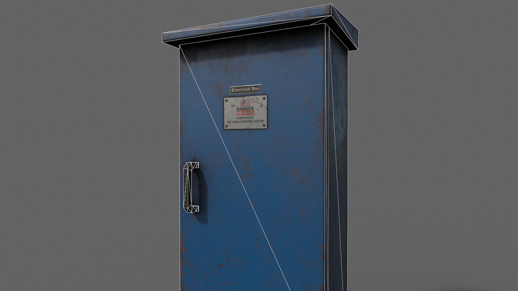 ArtStation - PBR Electric Box (Blue) Ver.5 | Game Assets