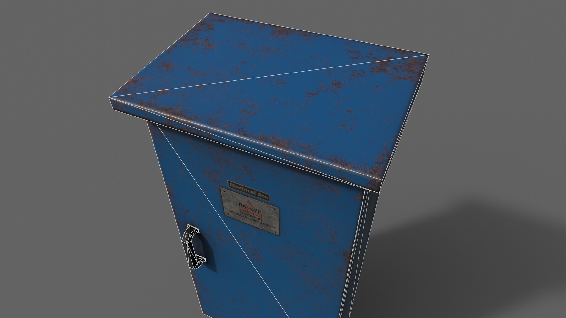ArtStation - PBR Electric Box (Blue) Ver.5 | Game Assets