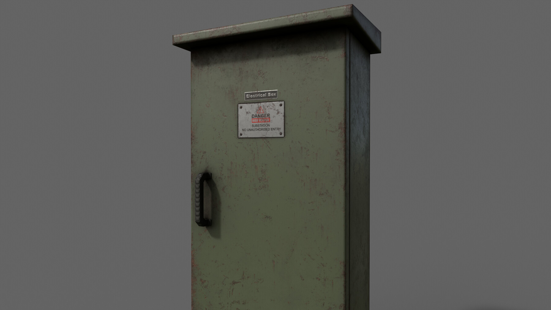 ArtStation - PBR Electric Box (DarkGreen) Ver.5 | Game Assets