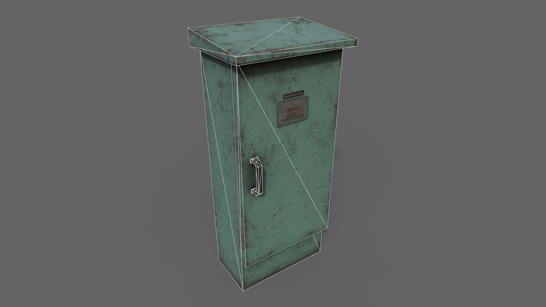 ArtStation - PBR Electric Box (Green) Ver.5 | Game Assets