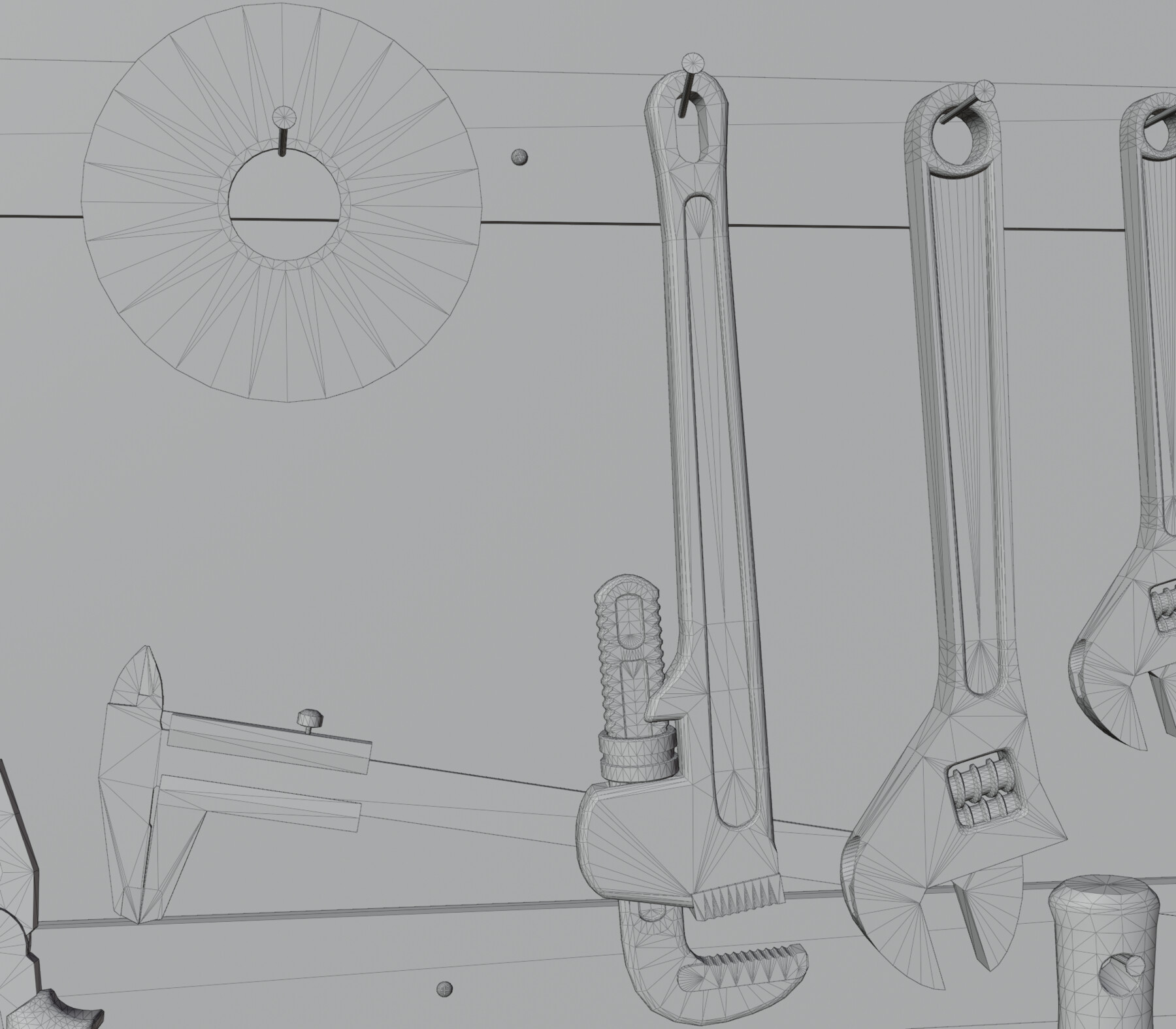 ArtStation - shelving with tools | Game Assets